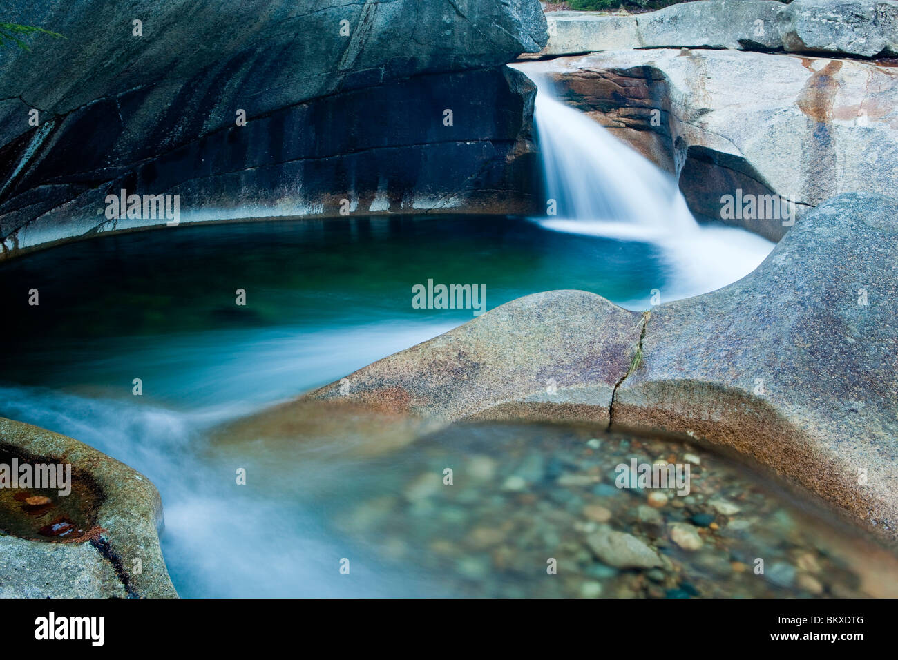 The Basin in New Hampshire's Franconia Notch State Park. Pemigewasset ...