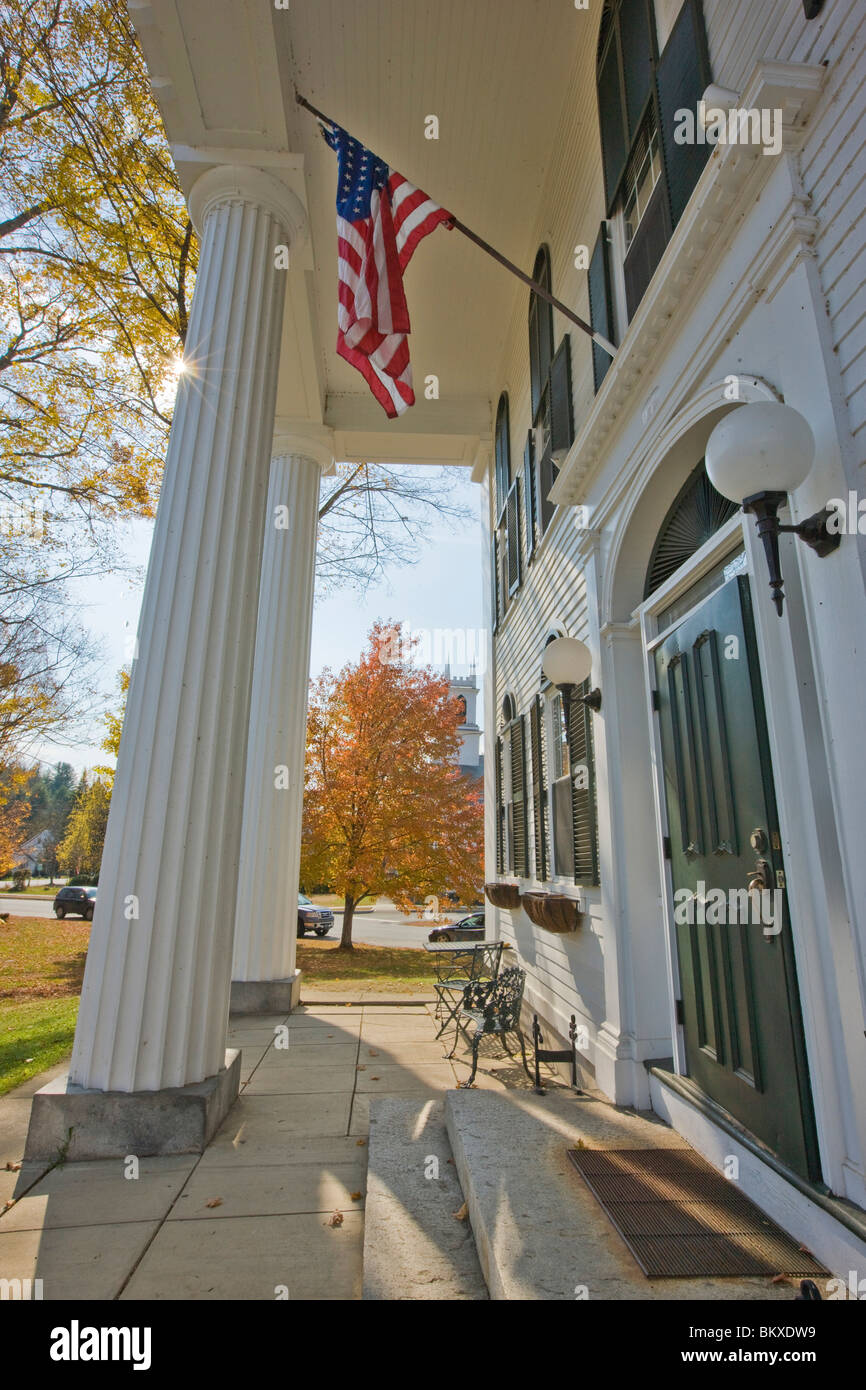 The historic Windham County Courthouse in Newfane, Vermont. Fall Stock ...