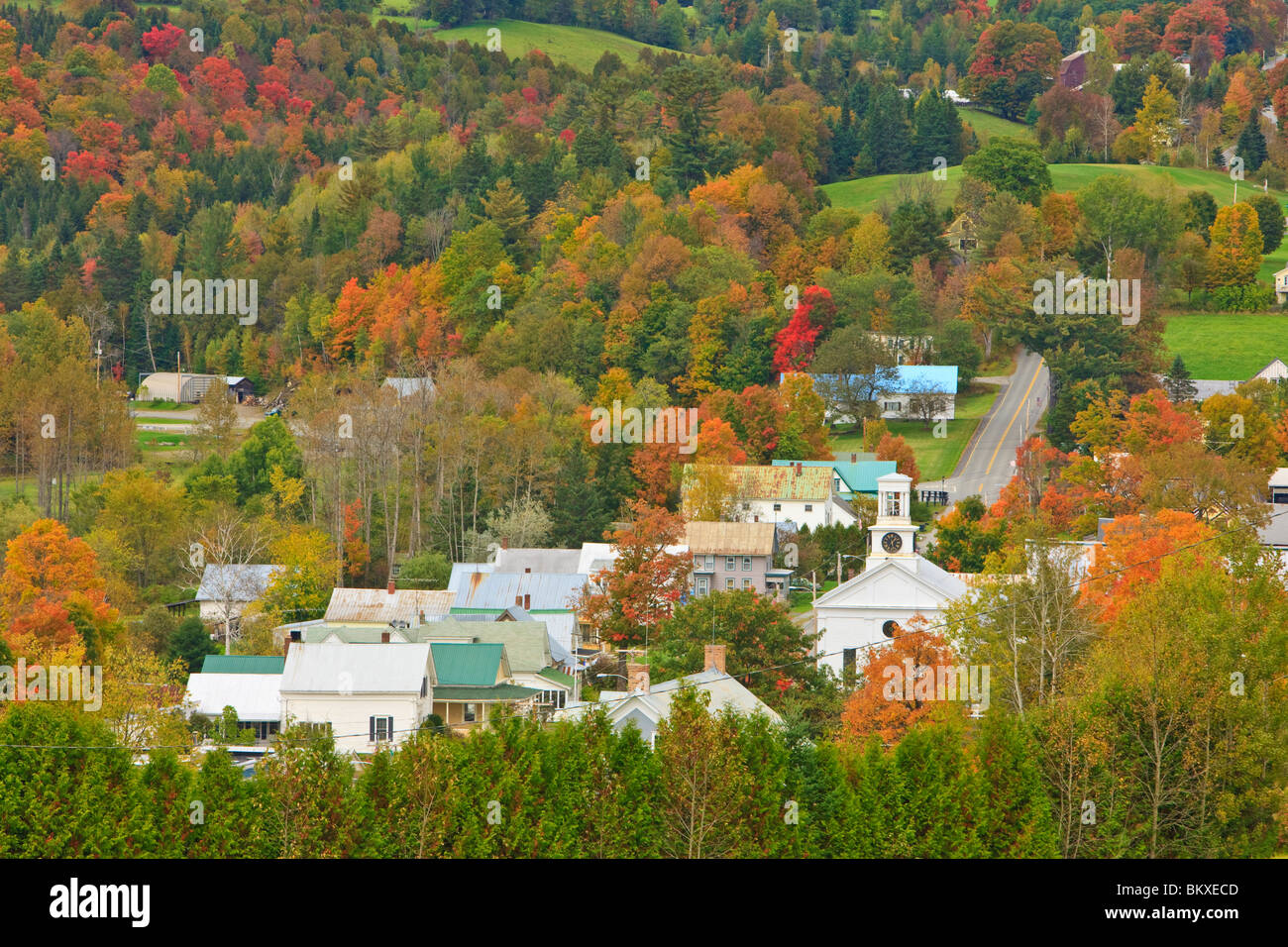 Cabot, Vermont in fall. Northeast Kingdom Stock Photo - Alamy