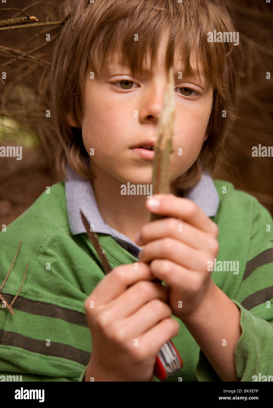 Boy pocket knife hi-res stock photography and images - Alamy