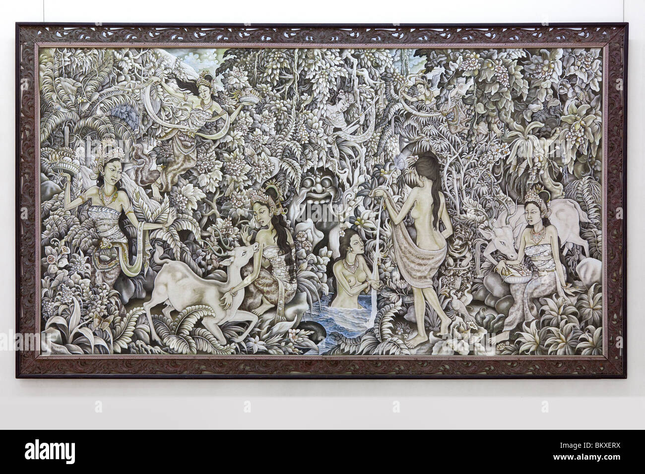 Painting by Ida Bagus Rai at the Neka Art Museum, Ubud, Bali, Indonesia ...