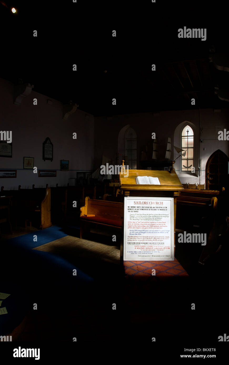 Ramsgate Kent UK Harbor Harbour Quay Seaman's Church Sailor's Stock ...