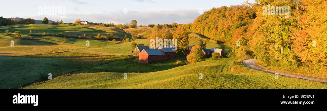 The Jenne Farm in Woodstock, Vermont. Fall Stock Photo - Alamy