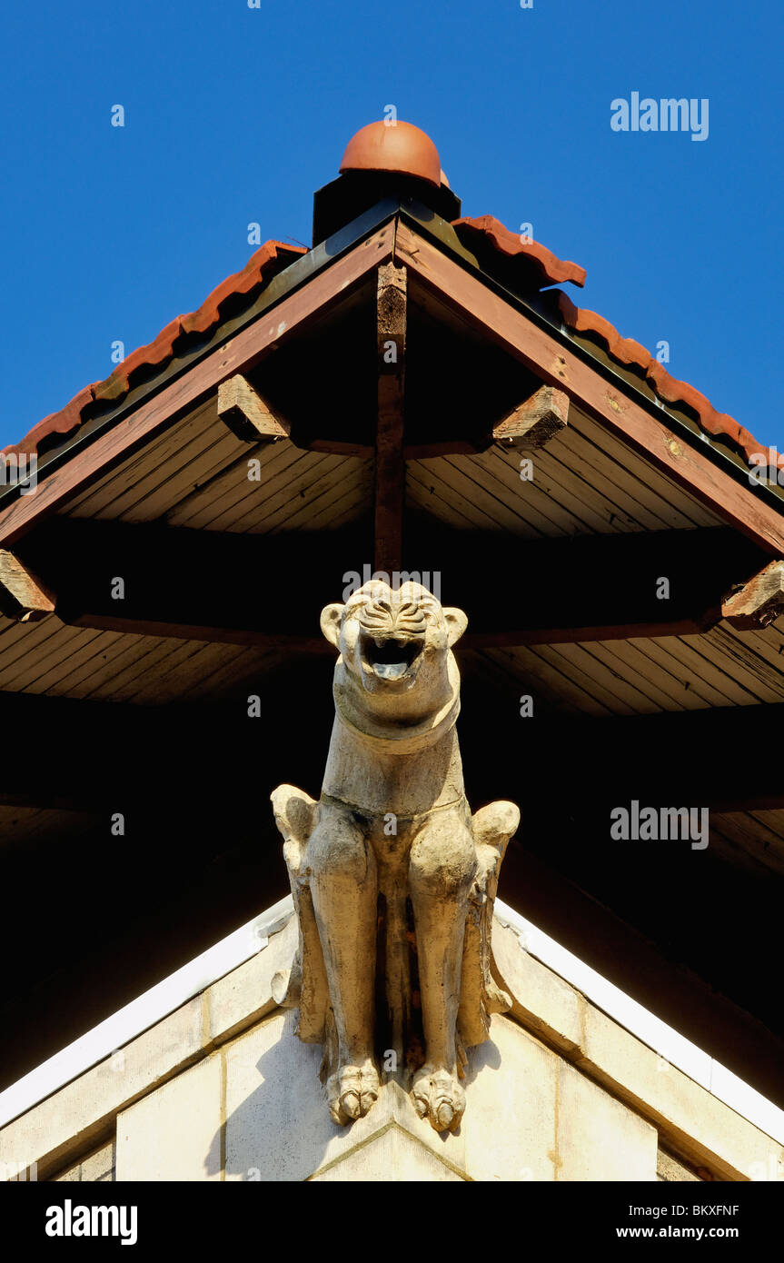 Flying Monkey Gargoyle on Historic Amtrak Train Station in Salisbury ...