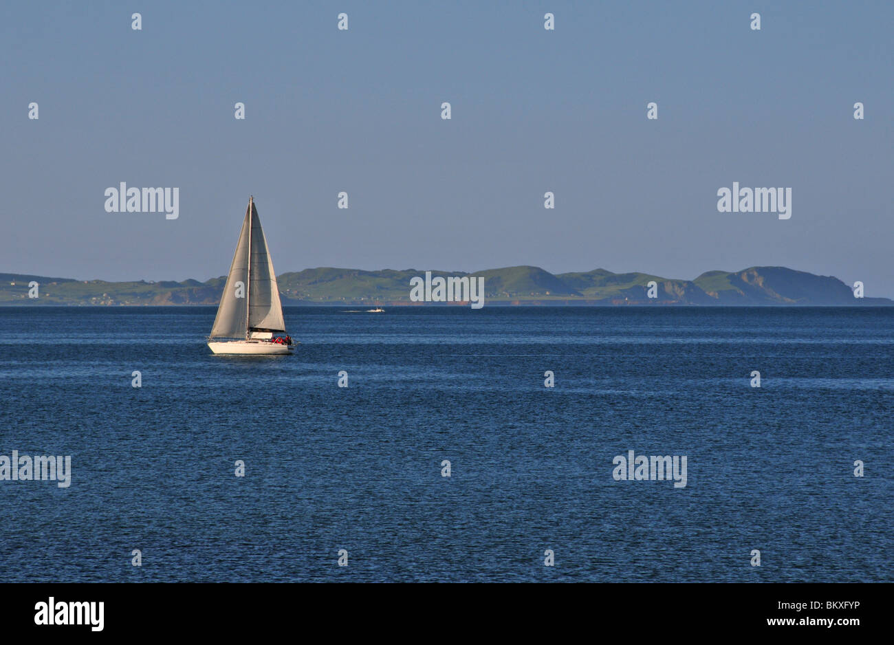 Sailing Boat Iles de la Madeleine Quebec Stock Photo - Alamy