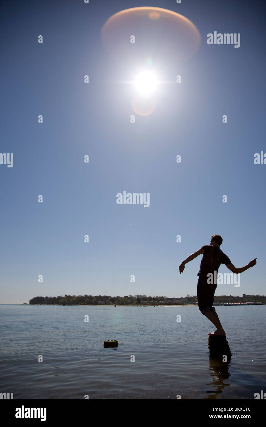 Man Throwing Stones High Resolution Stock Photography and Images - Alamy