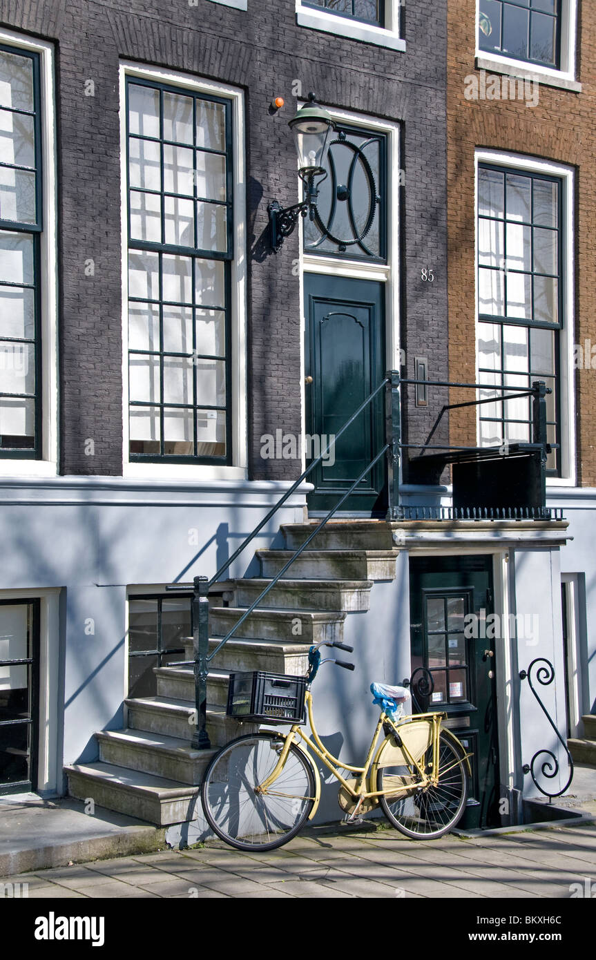 Amsterdam Canal House Stair Netherlands Stock Photo - Alamy