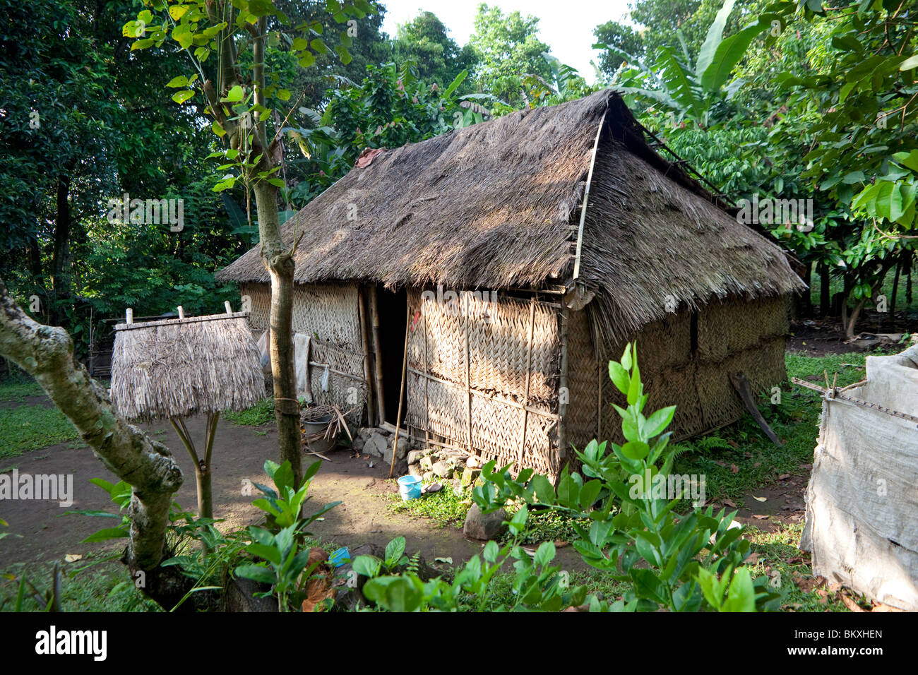 Traditional farmers house at Bali, Indonesia Stock Photo - Alamy