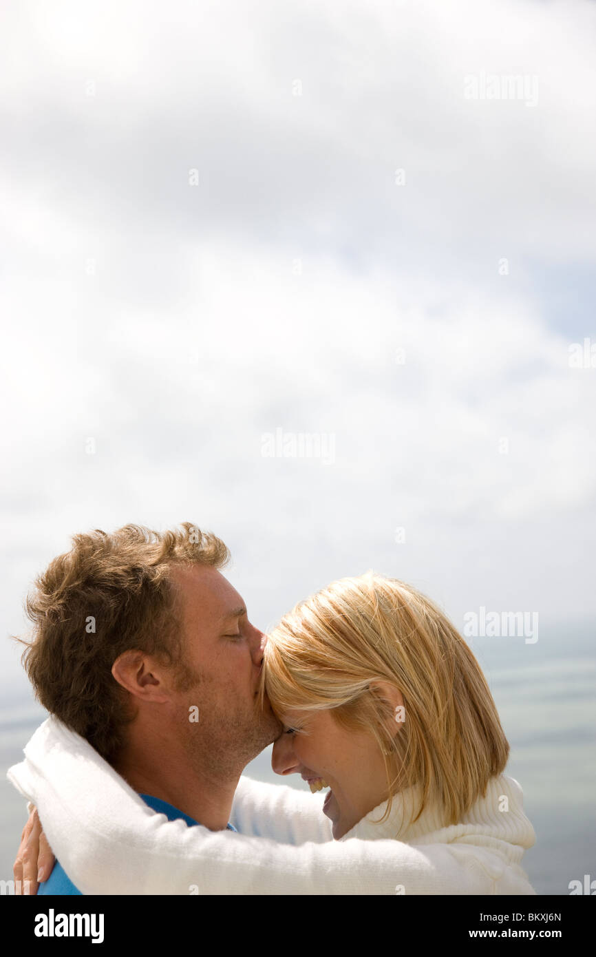 Couple blonde forehead to forehead hi-res stock photography and images ...