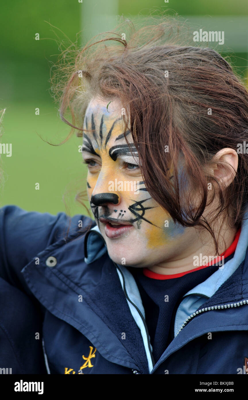Sport rugby union face paint hi-res stock photography and images - Alamy