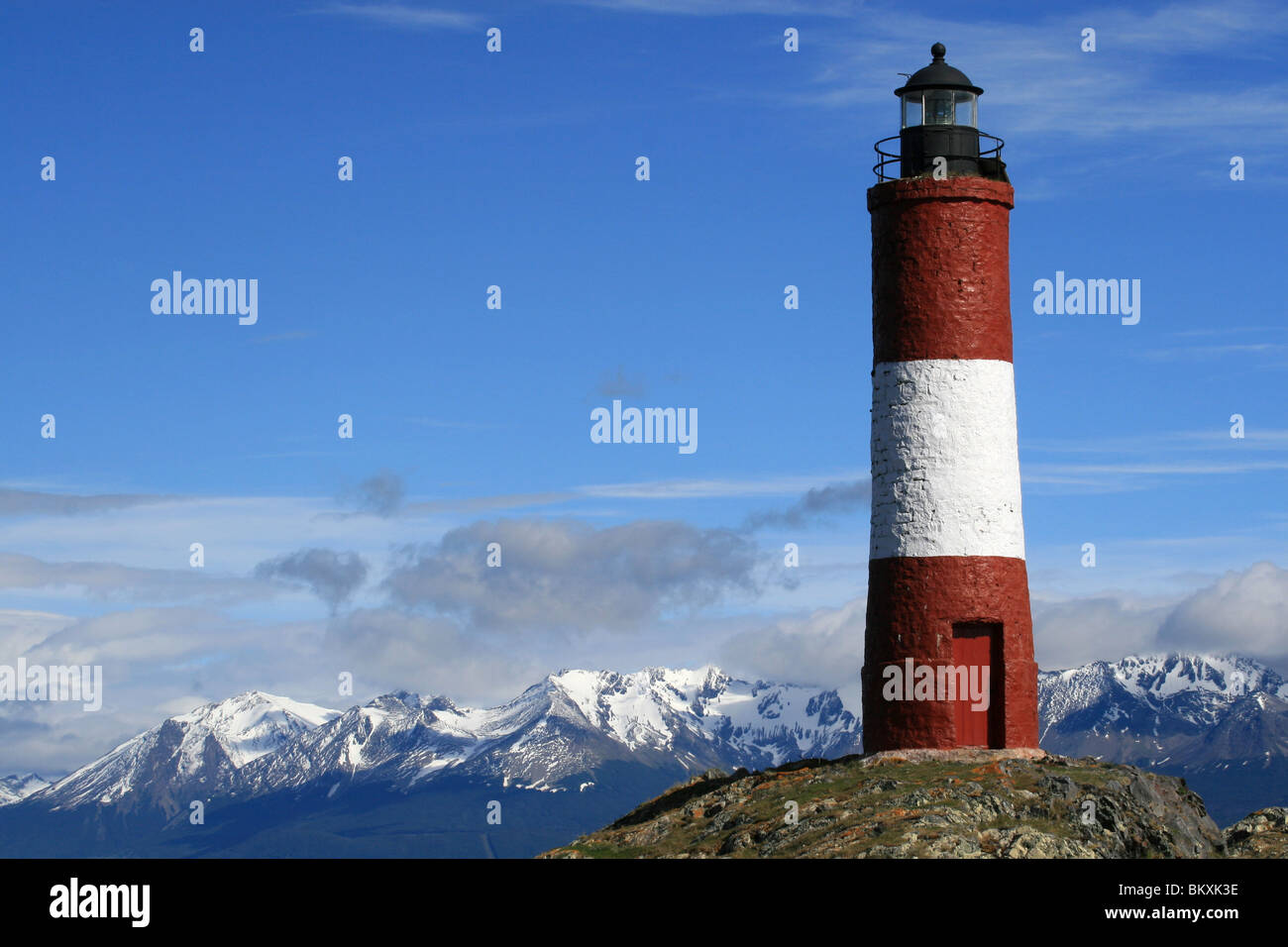 The Les Eclaireurs lighthouse in the Beagle Channel Stock Photo - Alamy