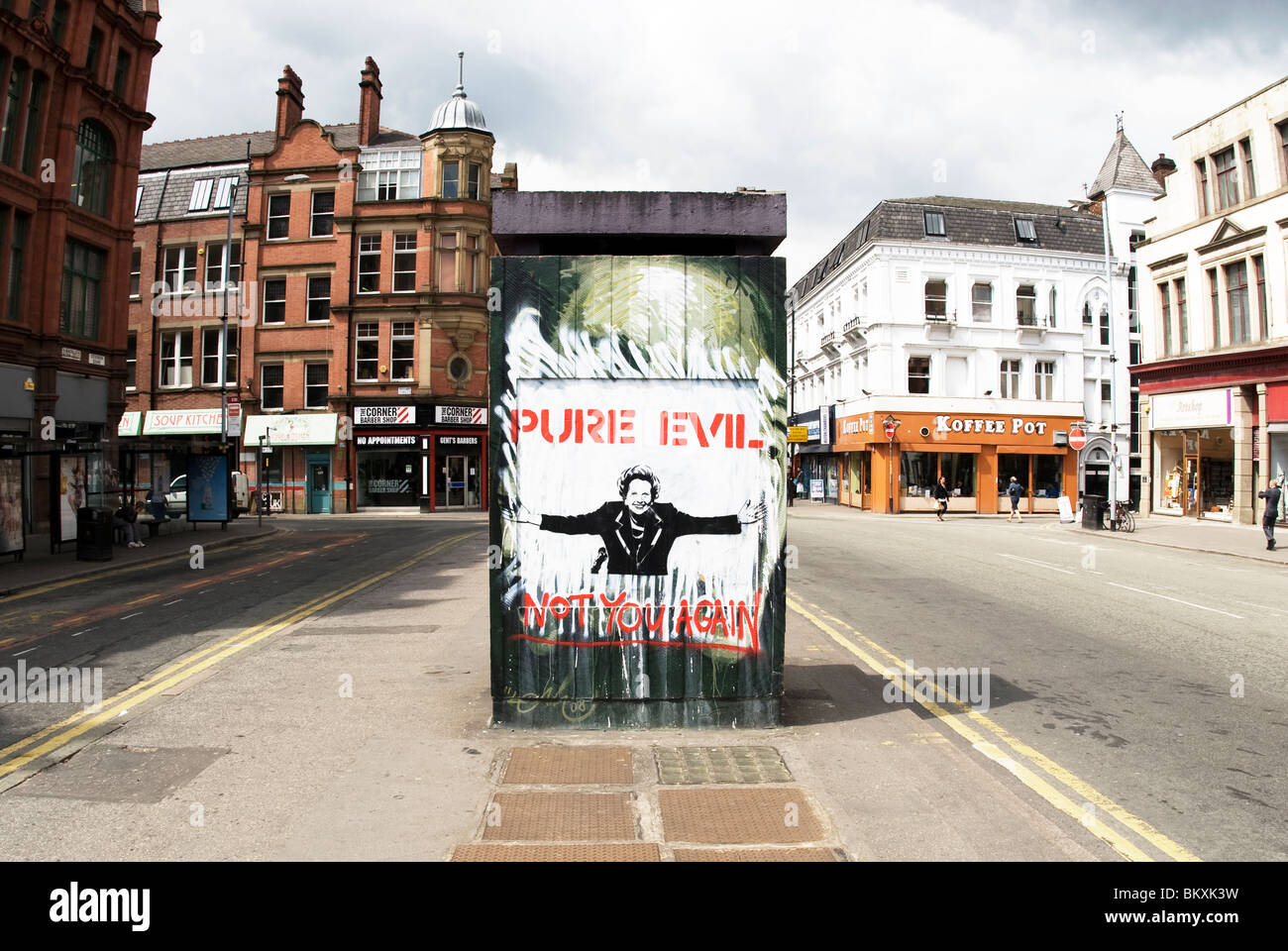 Margaret thatcher pure evil hi-res stock photography and images - Alamy