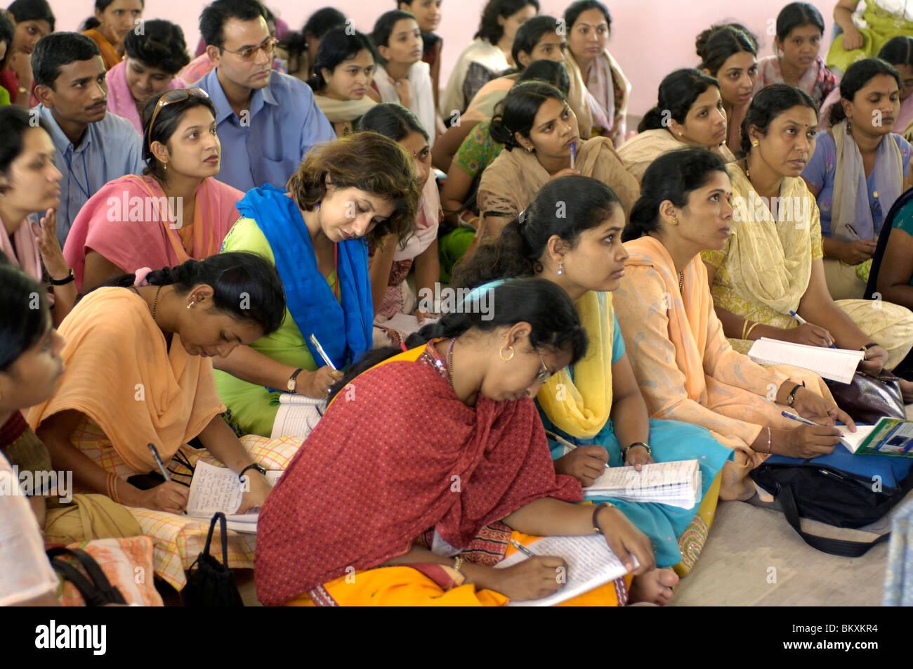 Indian villagers training hi-res stock photography and images - Alamy