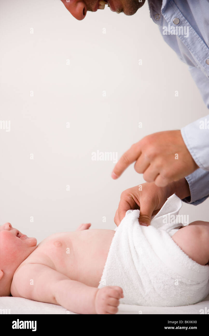 Diaper change standing up hi-res stock photography and images - Alamy