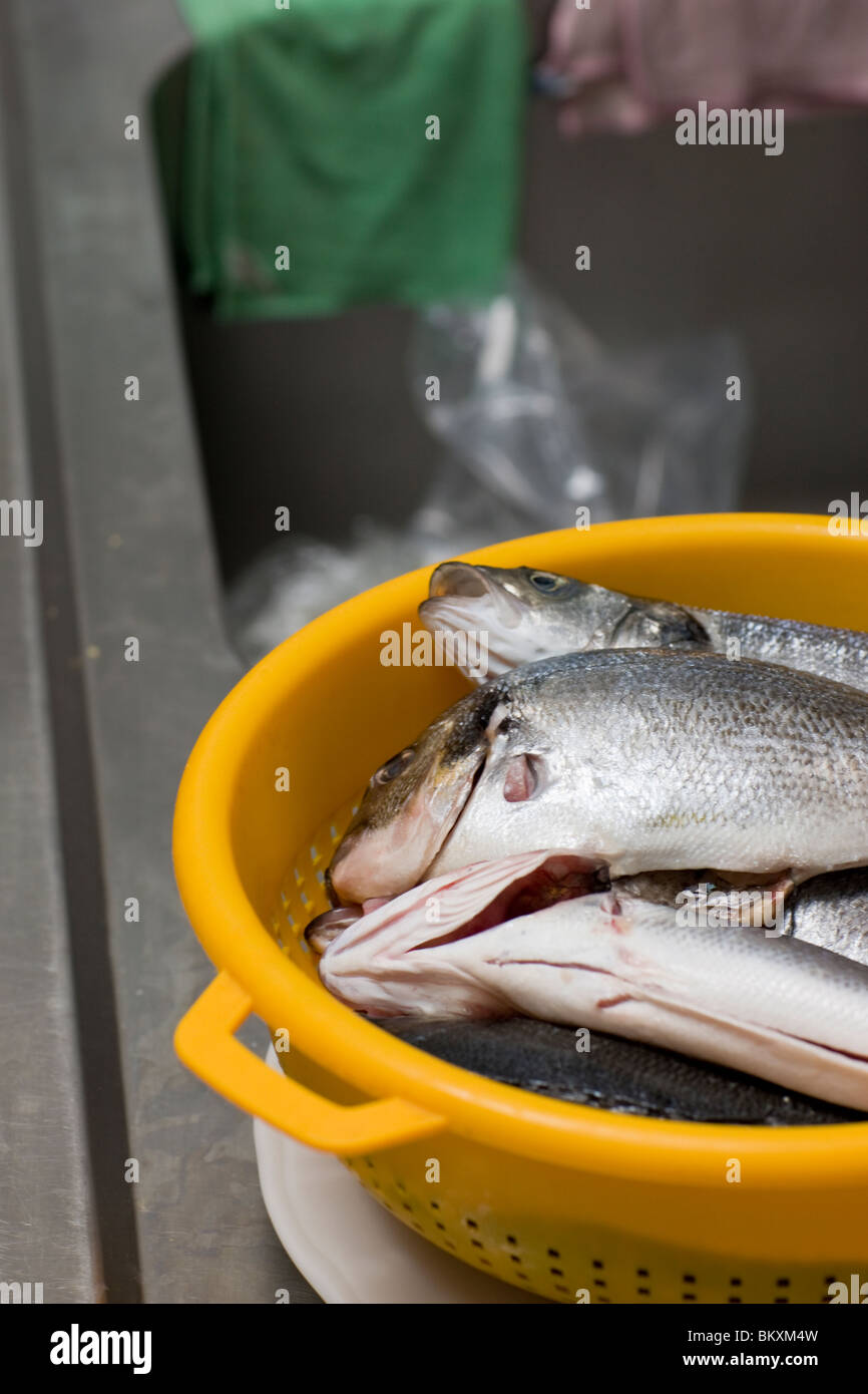 Fish preparation sink hi-res stock photography and images - Alamy