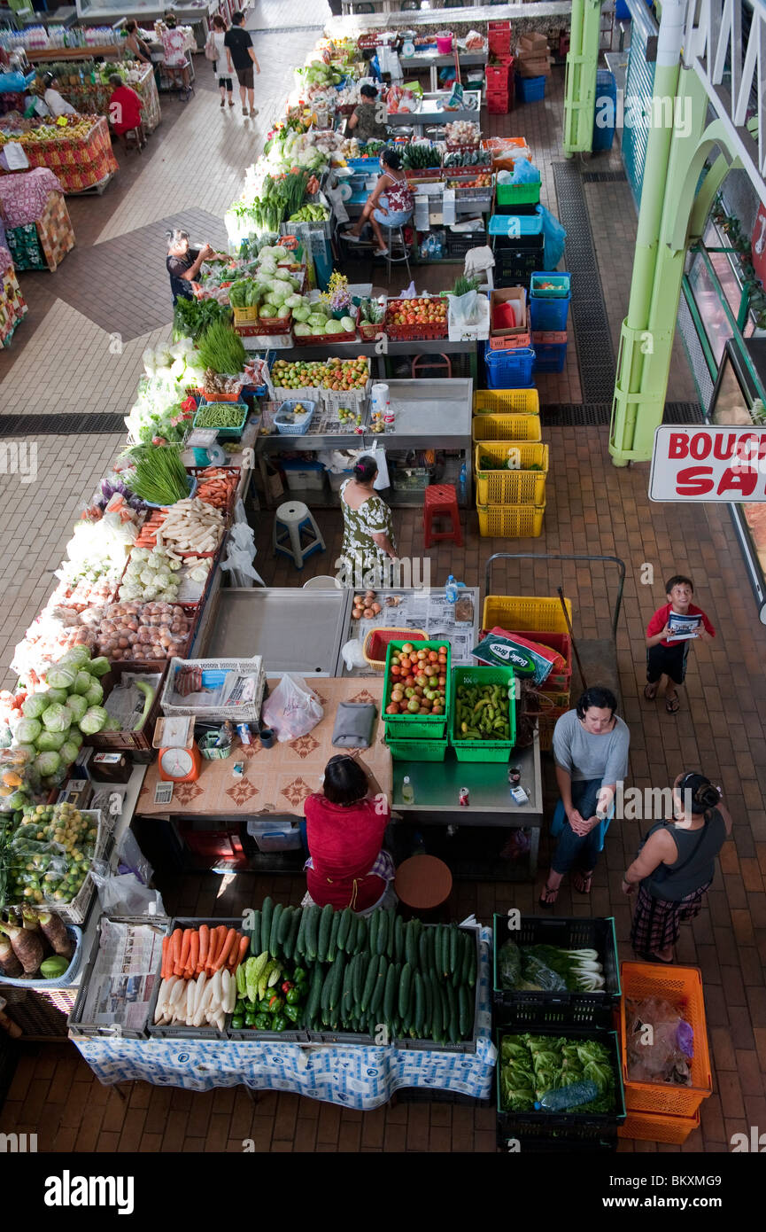 The Municipal Market in Papeete, Tahiti Stock Photo - Alamy
