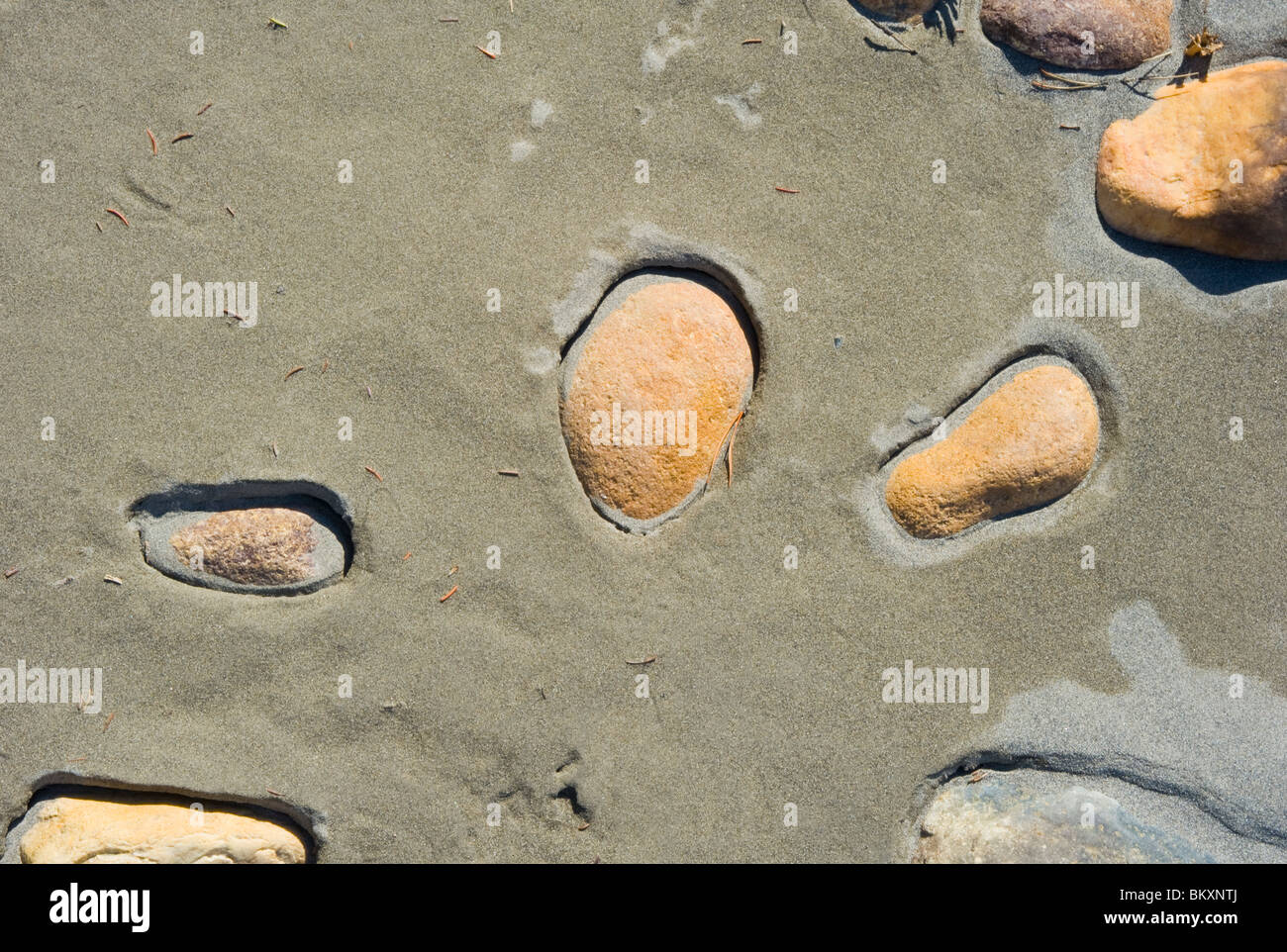 River rocks and sand Stock Photo - Alamy