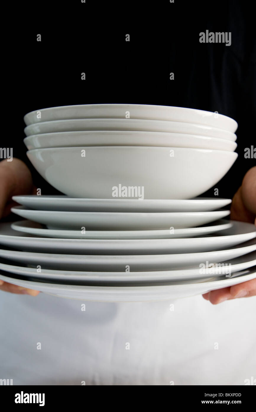 A Stack Of Plates High Resolution Stock Photography and Images - Alamy