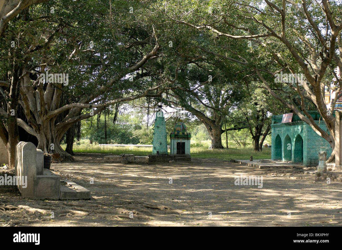 Village Temple at Ralegan Siddhi near Pune, Maharashtra, India Stock ...