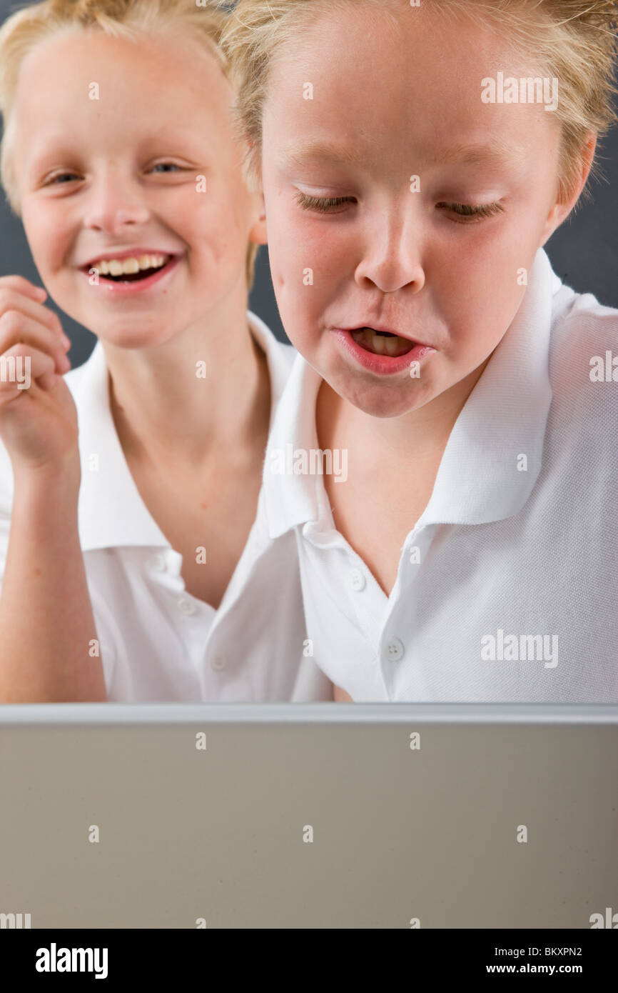 Kids pulling faces school hi-res stock photography and images - Alamy