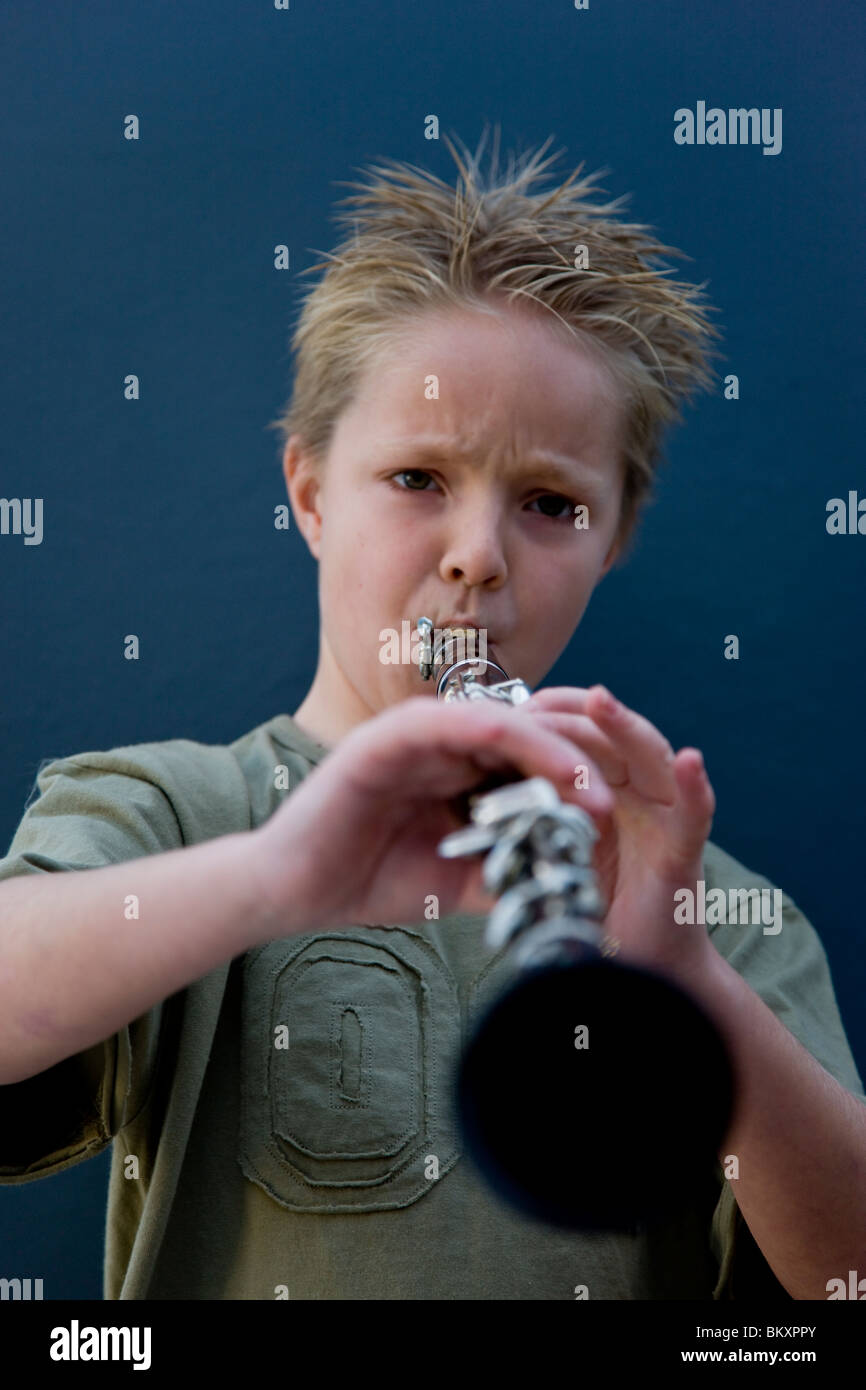 Kid clarinet hi-res stock photography and images - Alamy