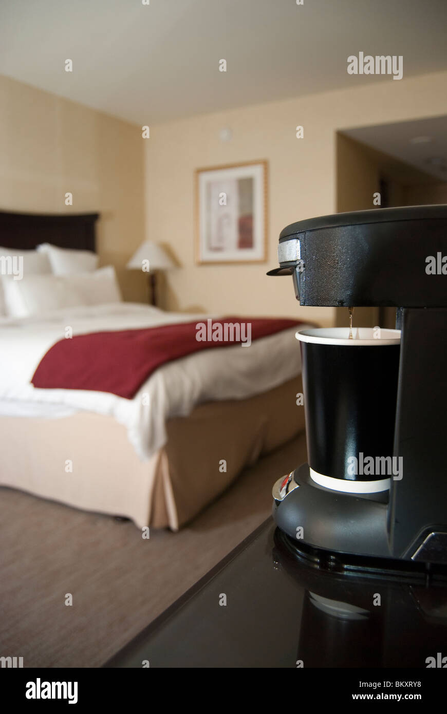 Hotel room coffee maker in hi-res stock photography and images - Alamy
