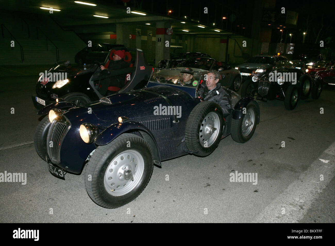 classic car old 1000 miles Italy 2010. Nick Mason, Pink Floyd drummer ...