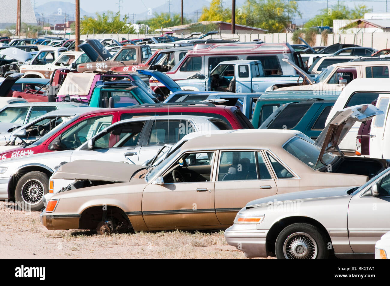 Salvage cars hi-res stock photography and images - Alamy