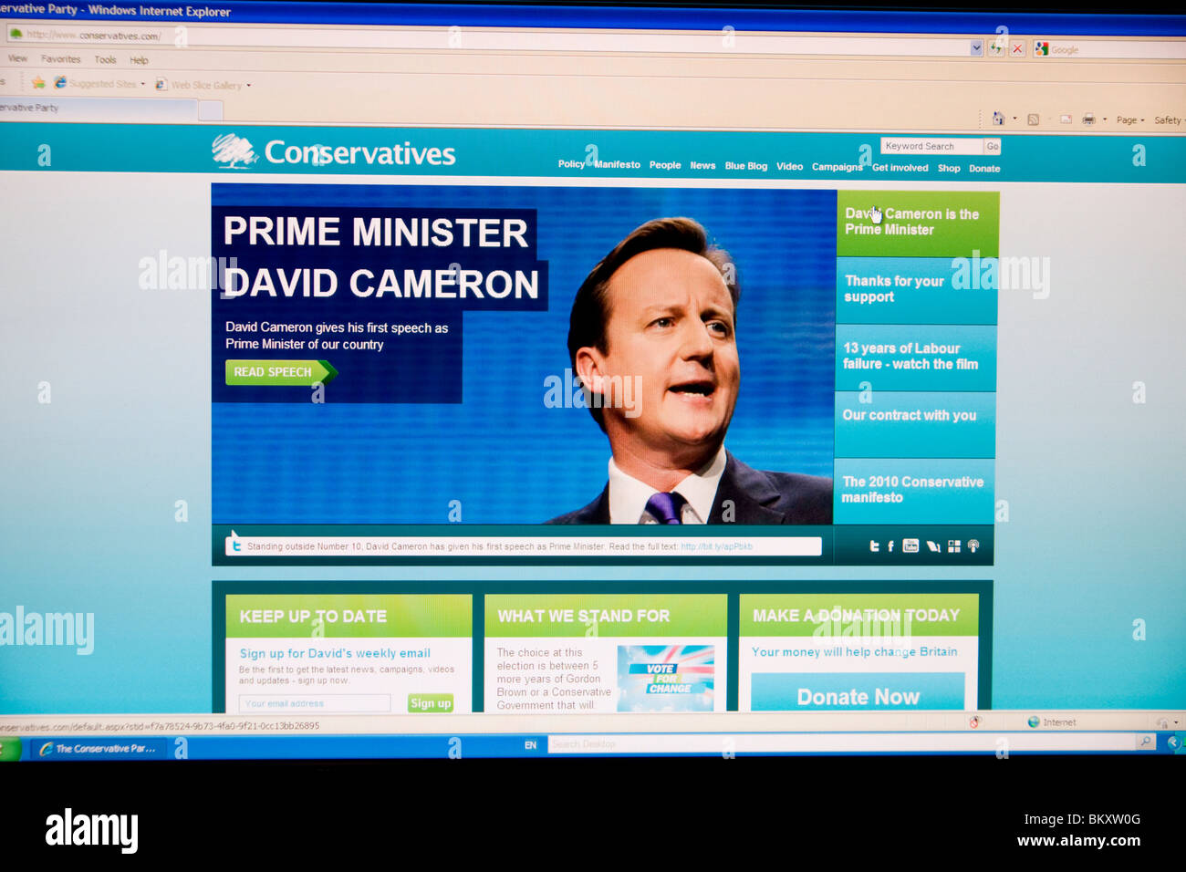 David cameron pm prime minister hi-res stock photography and images - Alamy