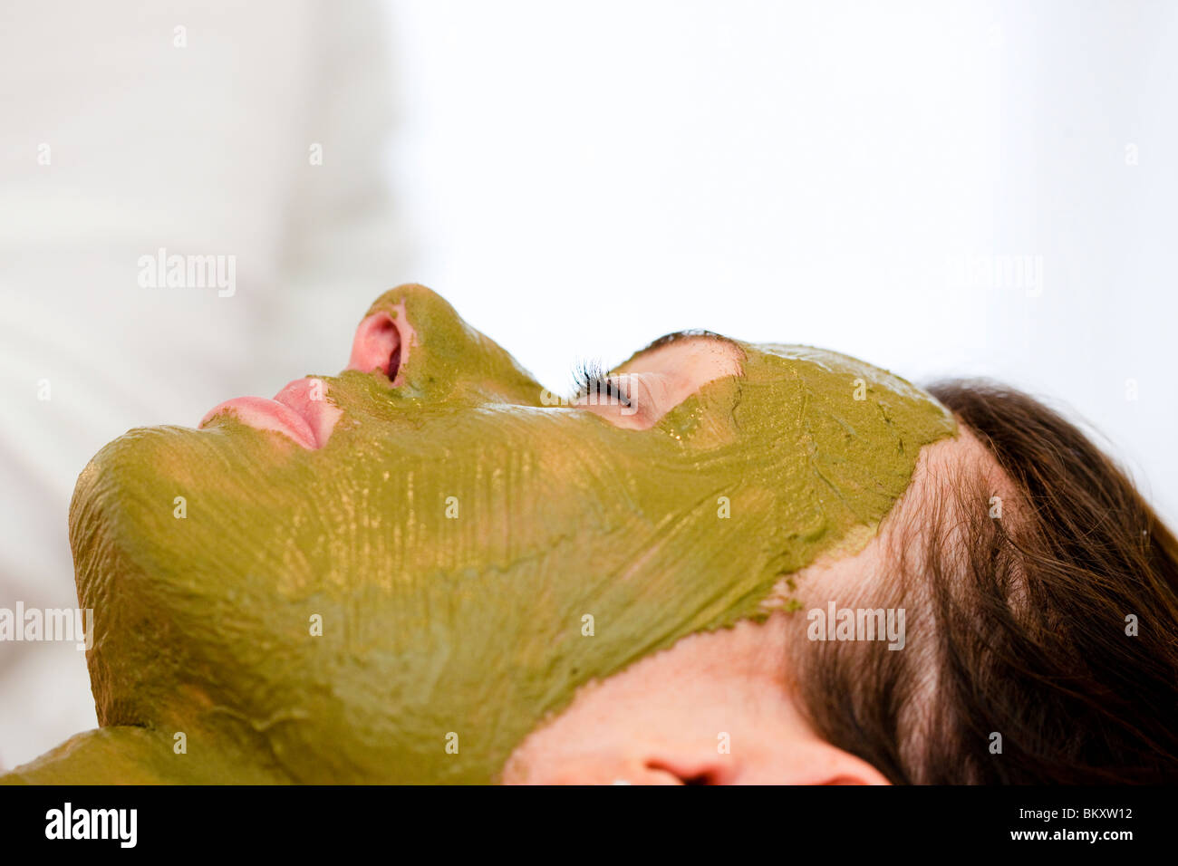 Woman wearing cooling mask hi-res stock photography and images - Alamy