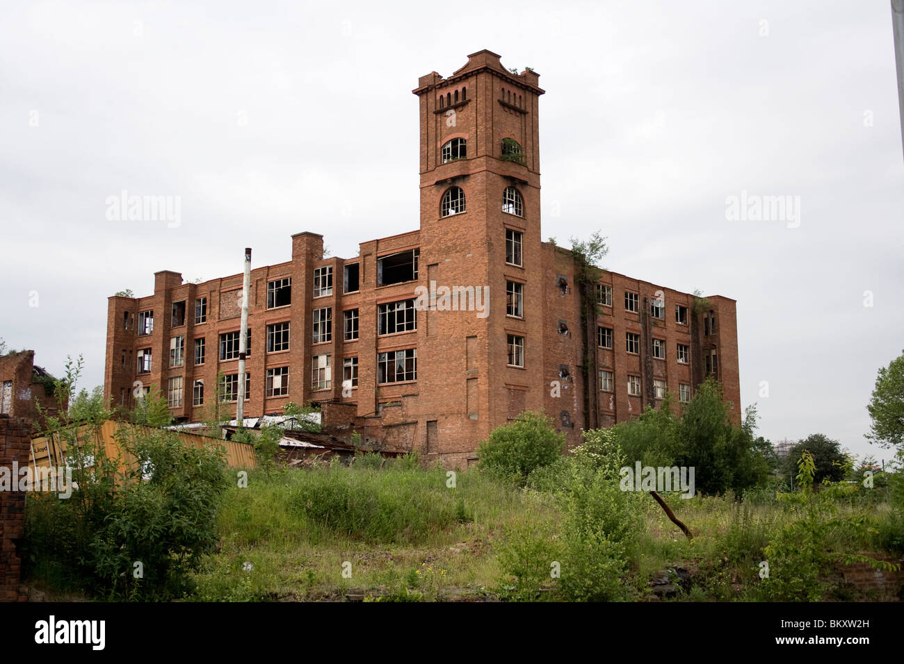 lArge Old abandoned mill in the Ancoats area of East Manchester Stock ...