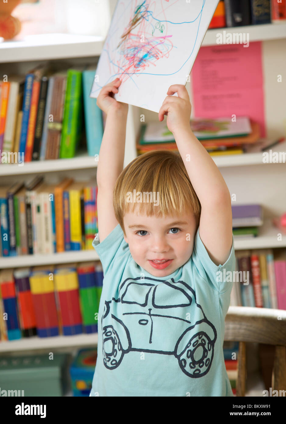Smile kid holding happy happiness drawing creative child art hi-res ...