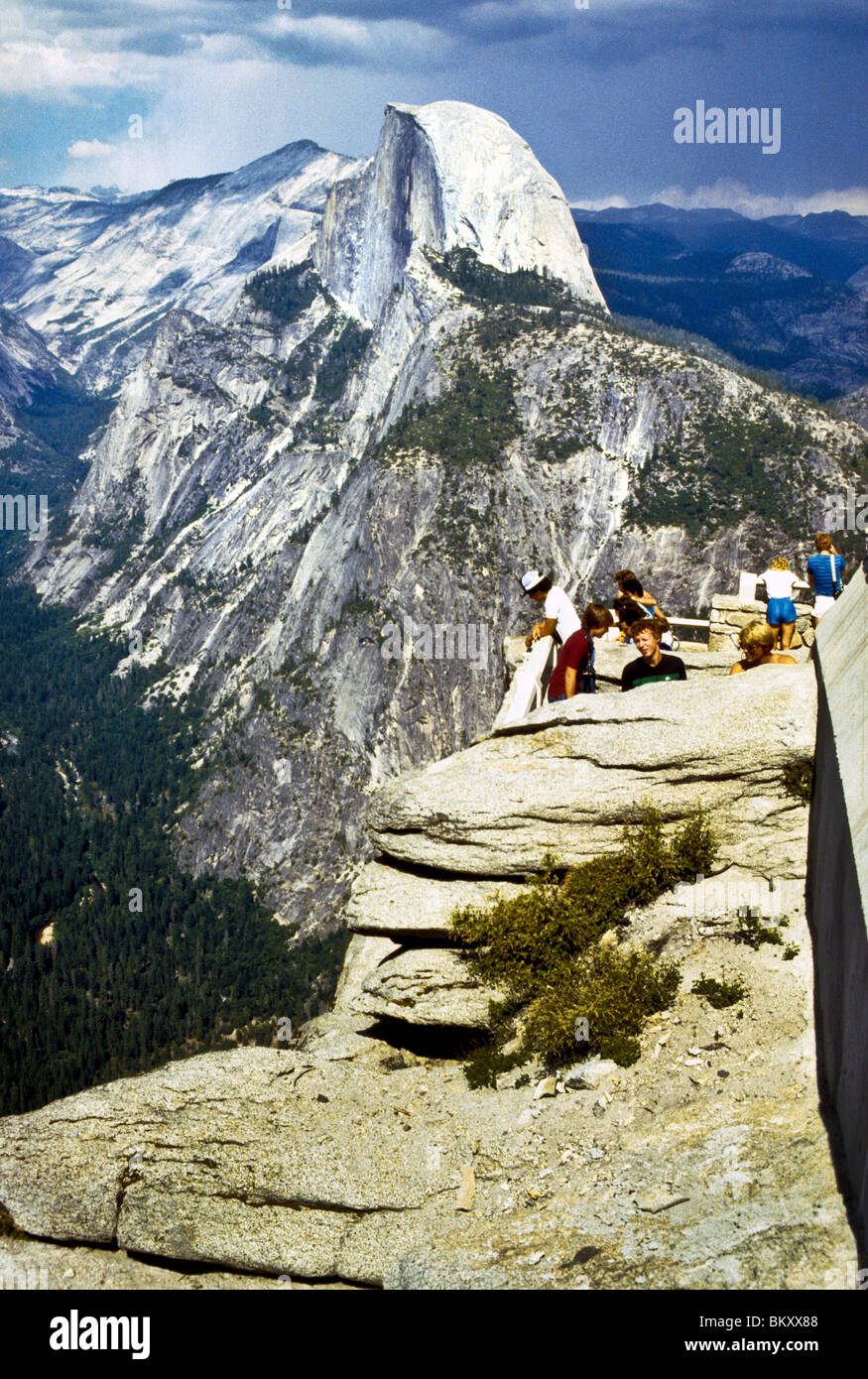 Half dome landmark Yosemite National Park California USA granite stone ...