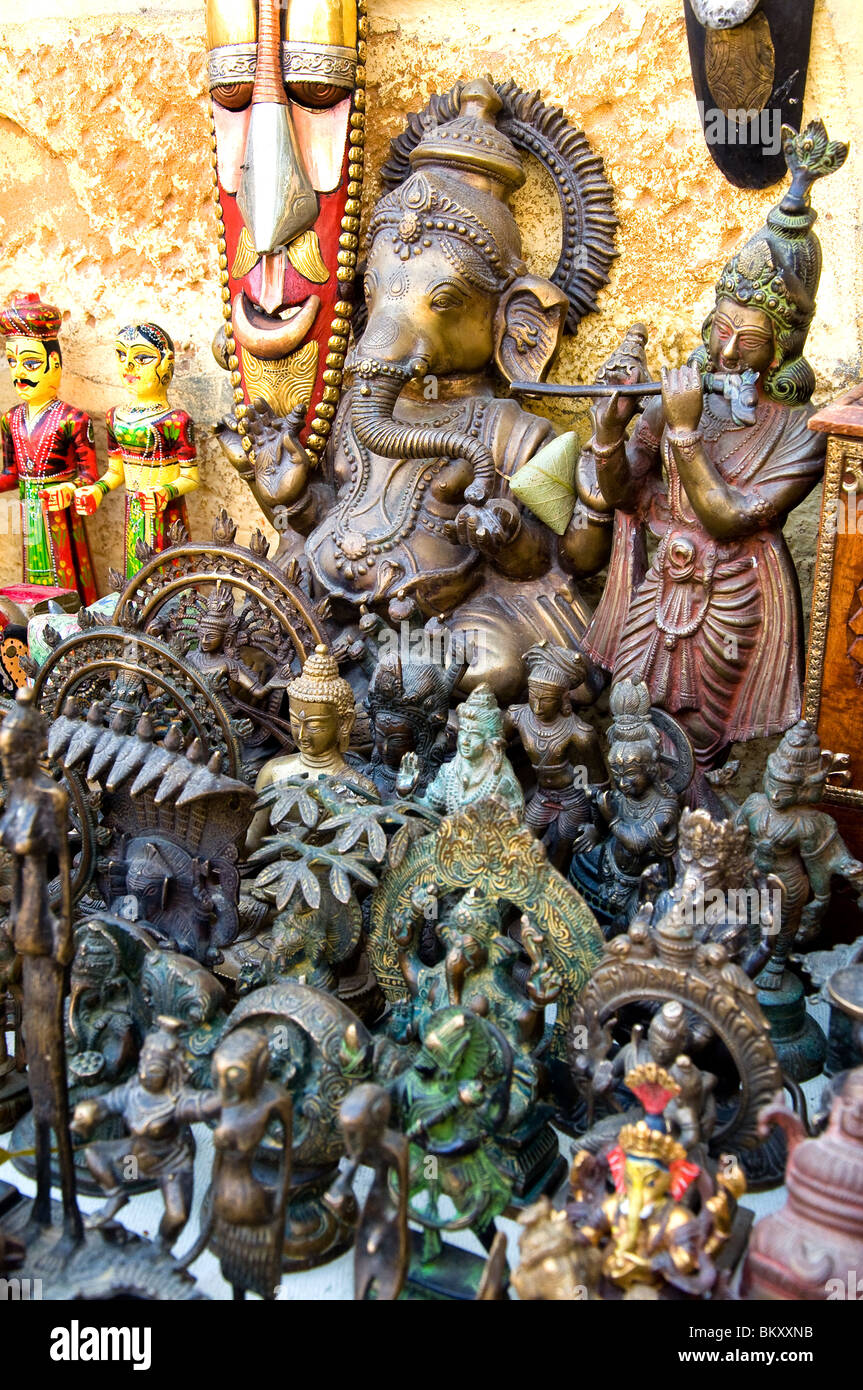 Ganesh and other statues, Market Stall, Jaisalmer Fort, Rajasthan ...