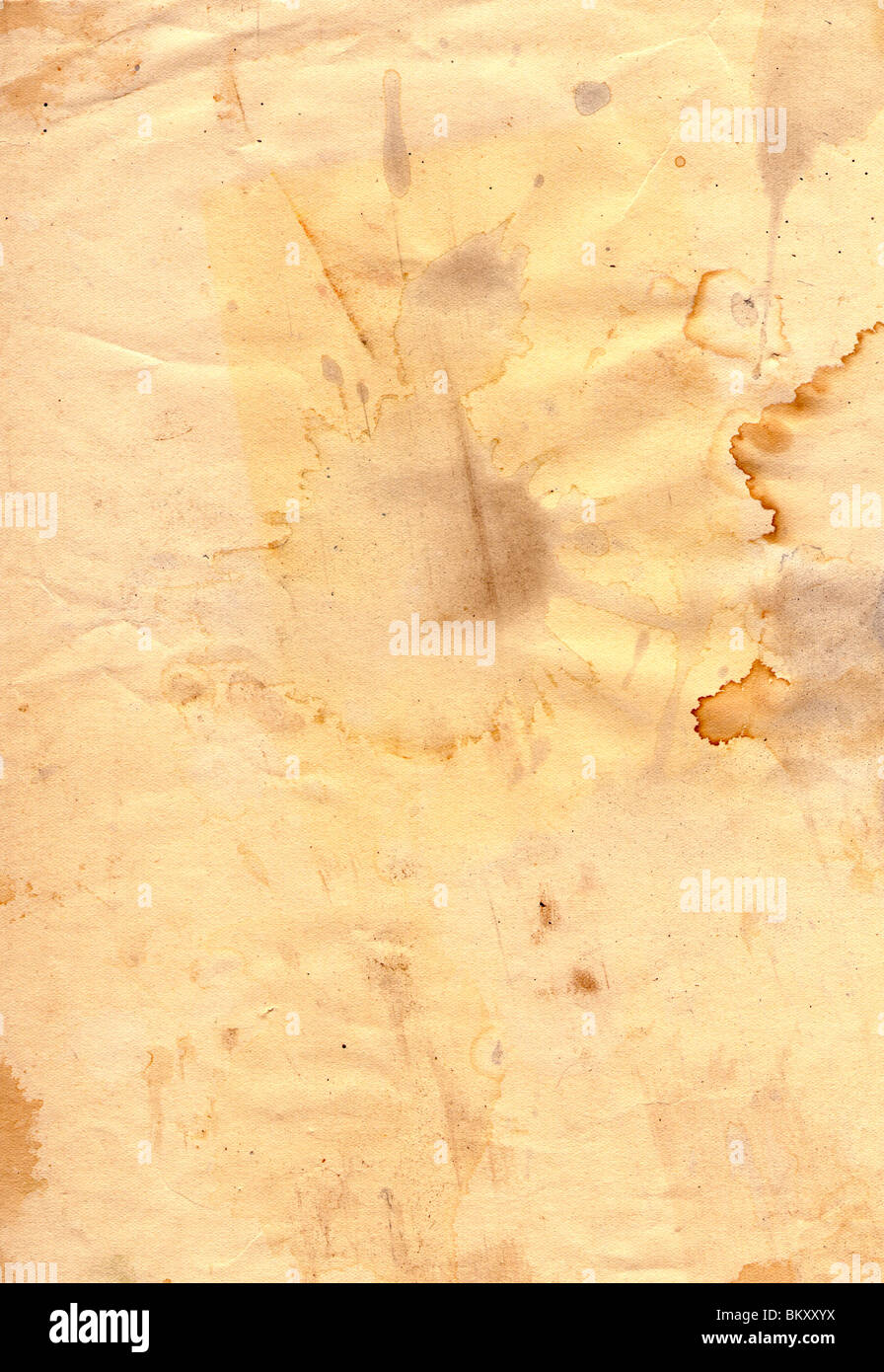 Old grunge paper with blotches - background Stock Photo - Alamy