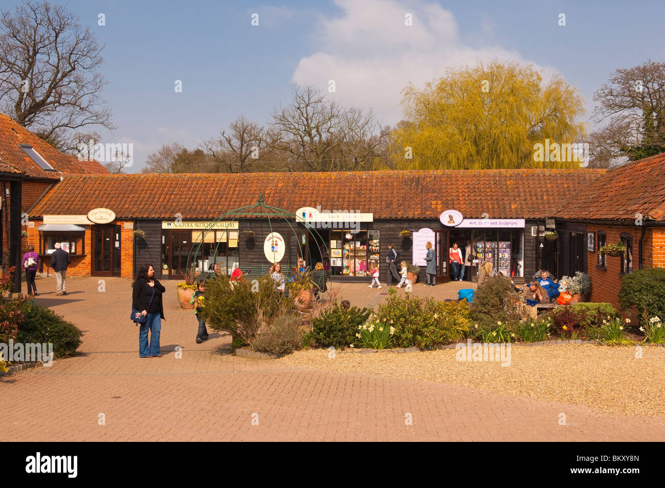 Wroxham Barns craft centre in Wroxham , Norfolk , England , Great ...