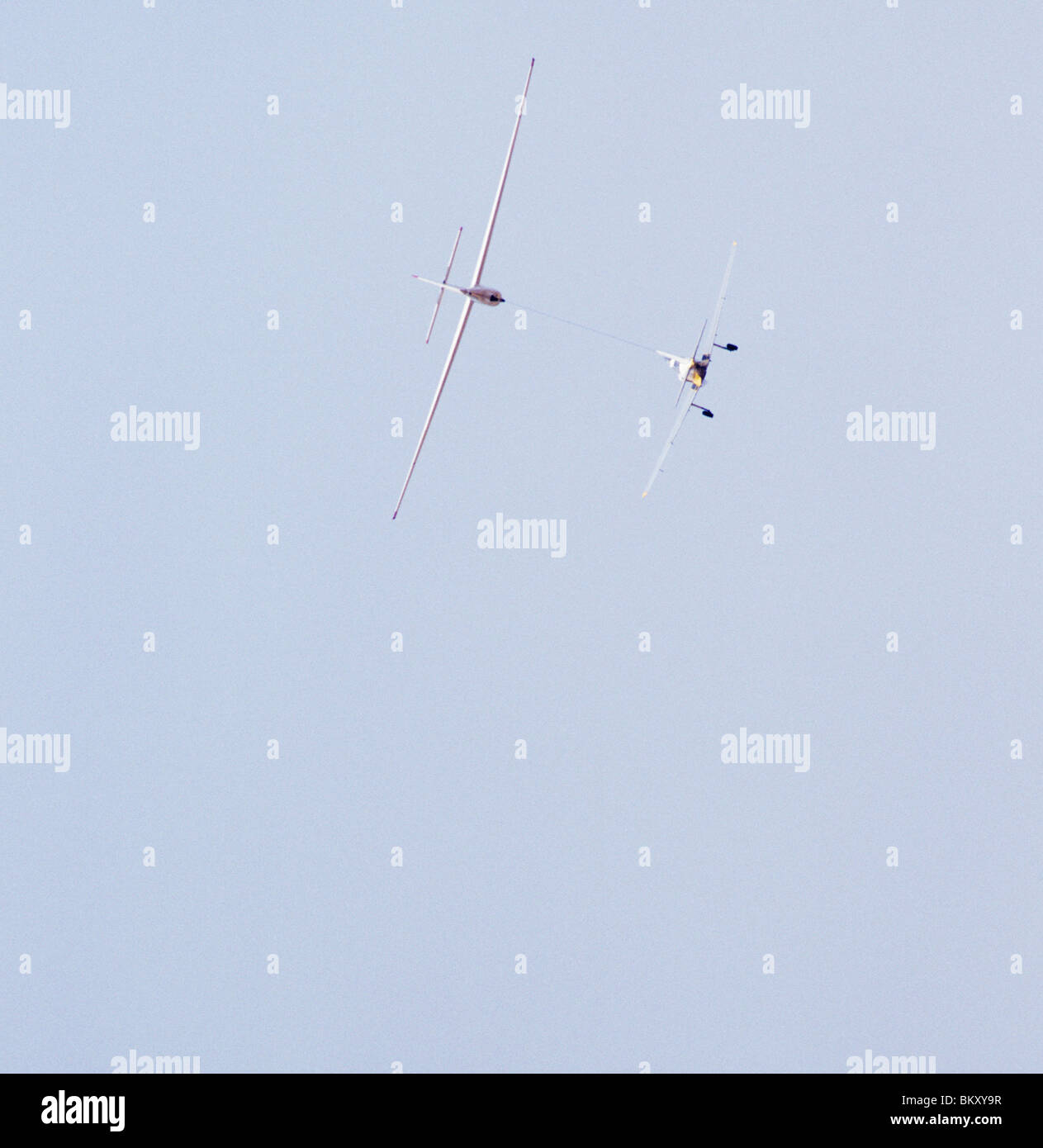 Two gliders flying parallel Stock Photo - Alamy