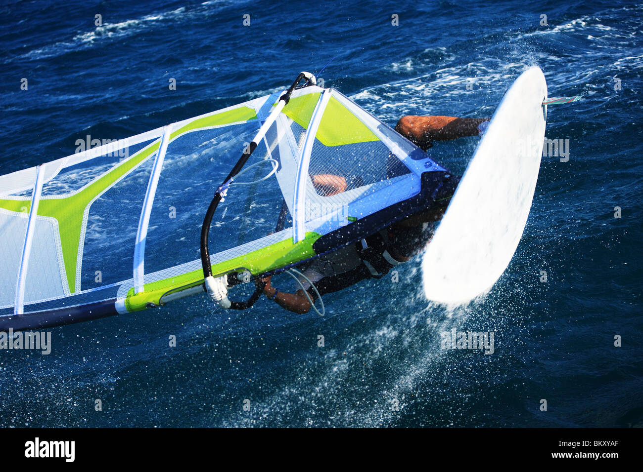 Windsurfer on the sea Stock Photo - Alamy