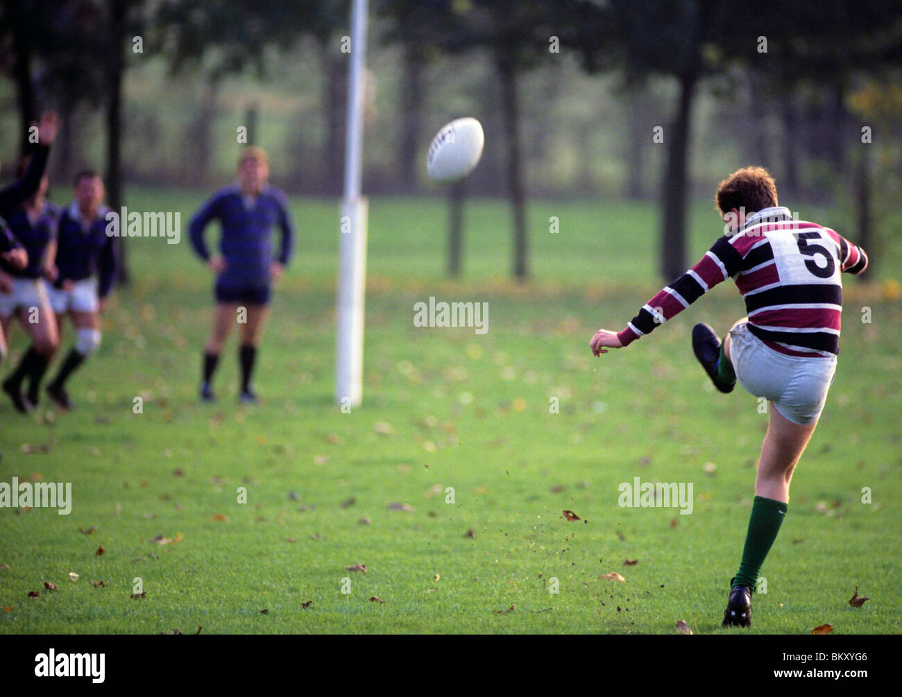 Rugby conversion posts hi-res stock photography and images - Alamy