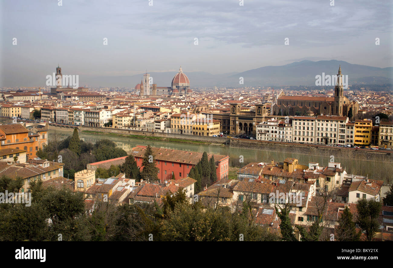Florence - in morning light from Piazza Michelangelo Stock Photo - Alamy
