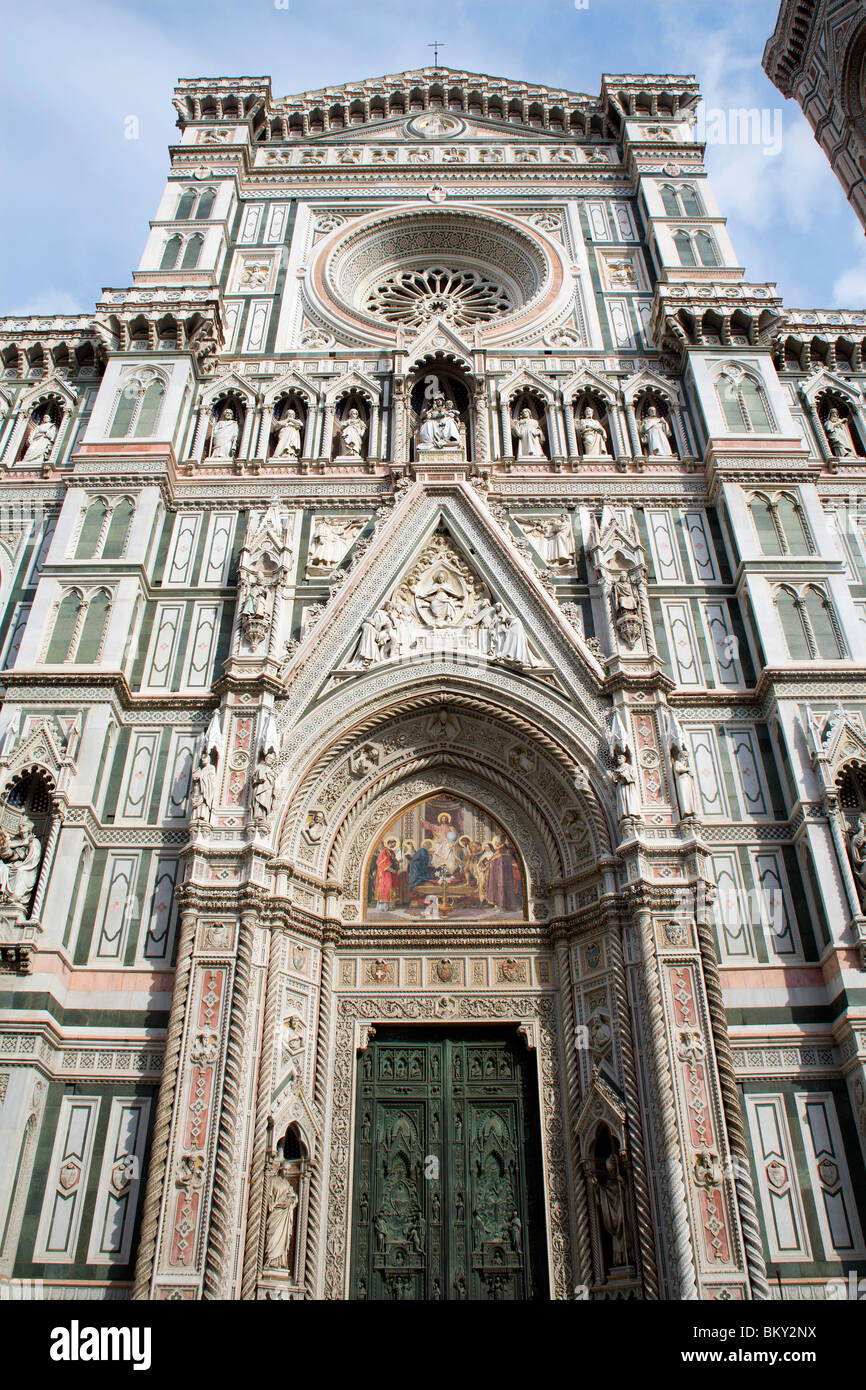 Florence - cathedral of Santa Maria del Fiore - west facade Stock Photo ...