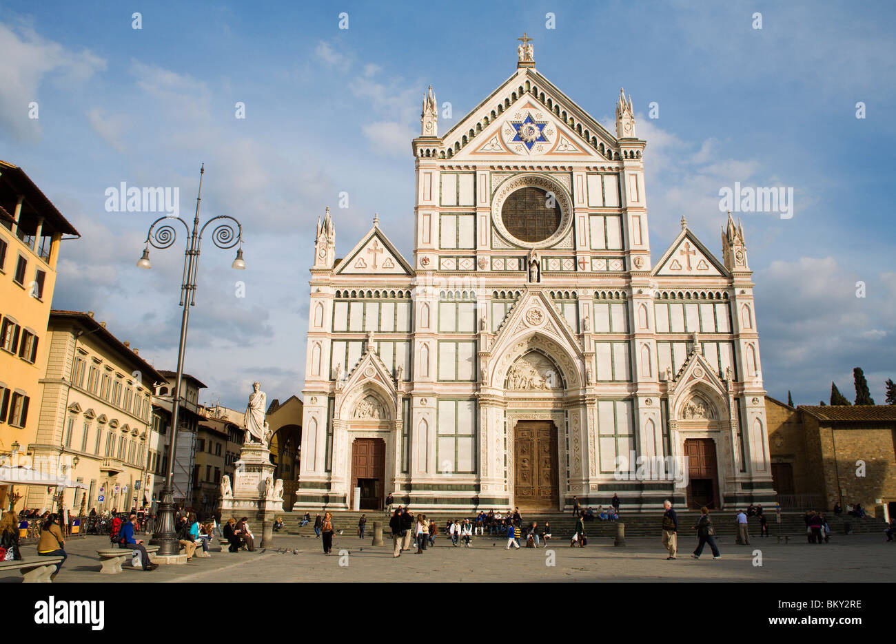 Florence - cathedral Santa croce Stock Photo - Alamy