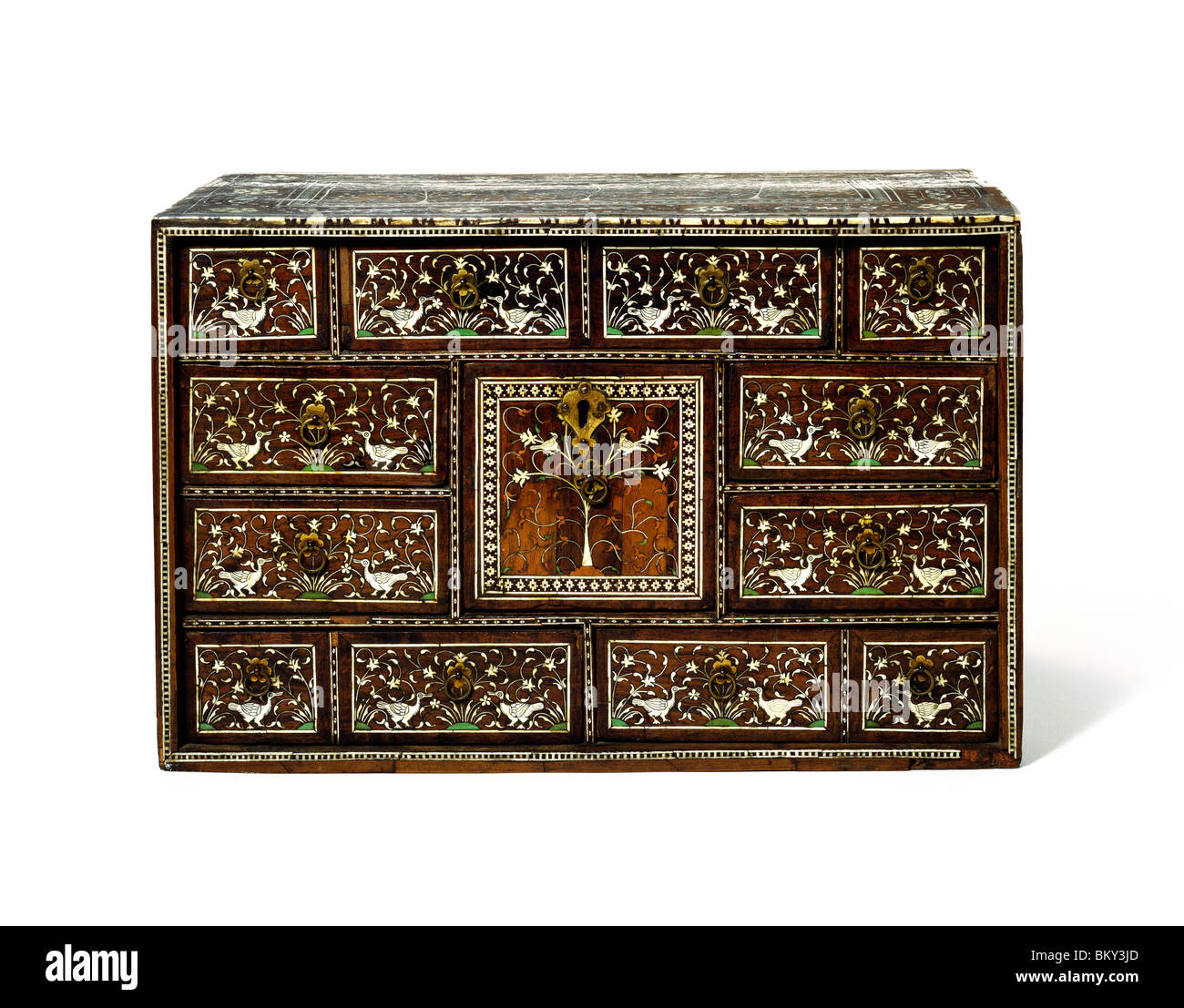 Fall front cabinet. Western India, 17th century Stock Photo - Alamy