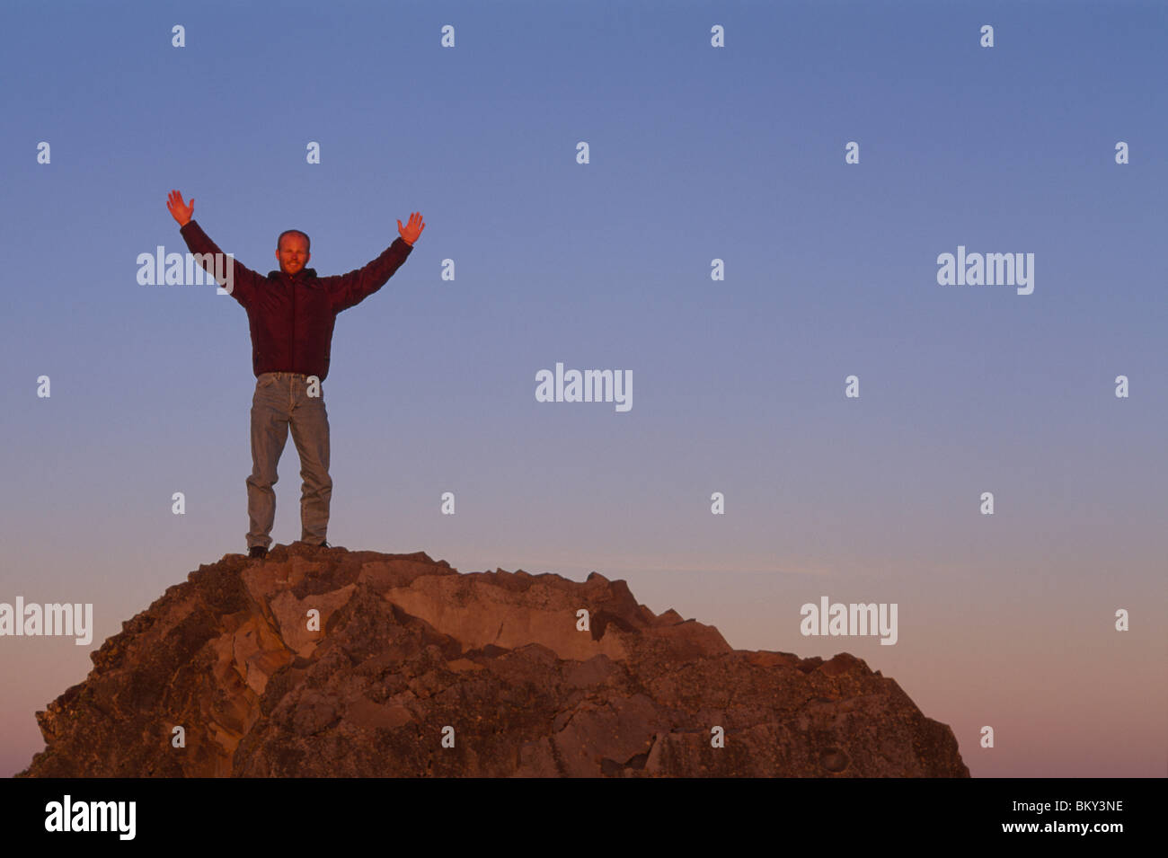 Man standing arms extended hi-res stock photography and images - Alamy