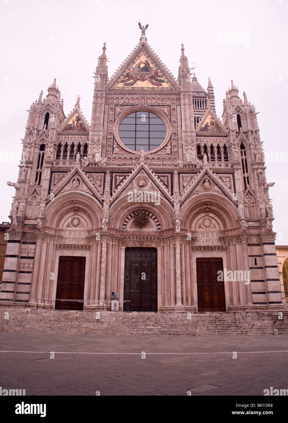 Siena - cathedral Santa maria Assunta in morning Stock Photo - Alamy