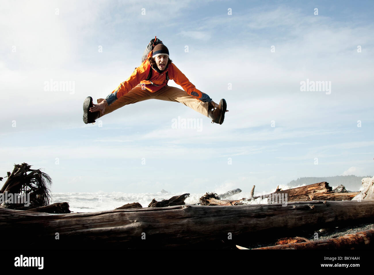 Toe touch jump hi-res stock photography and images - Alamy
