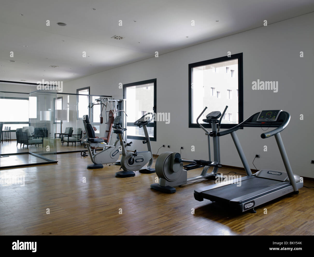 Gym inside an hotel Stock Photo - Alamy