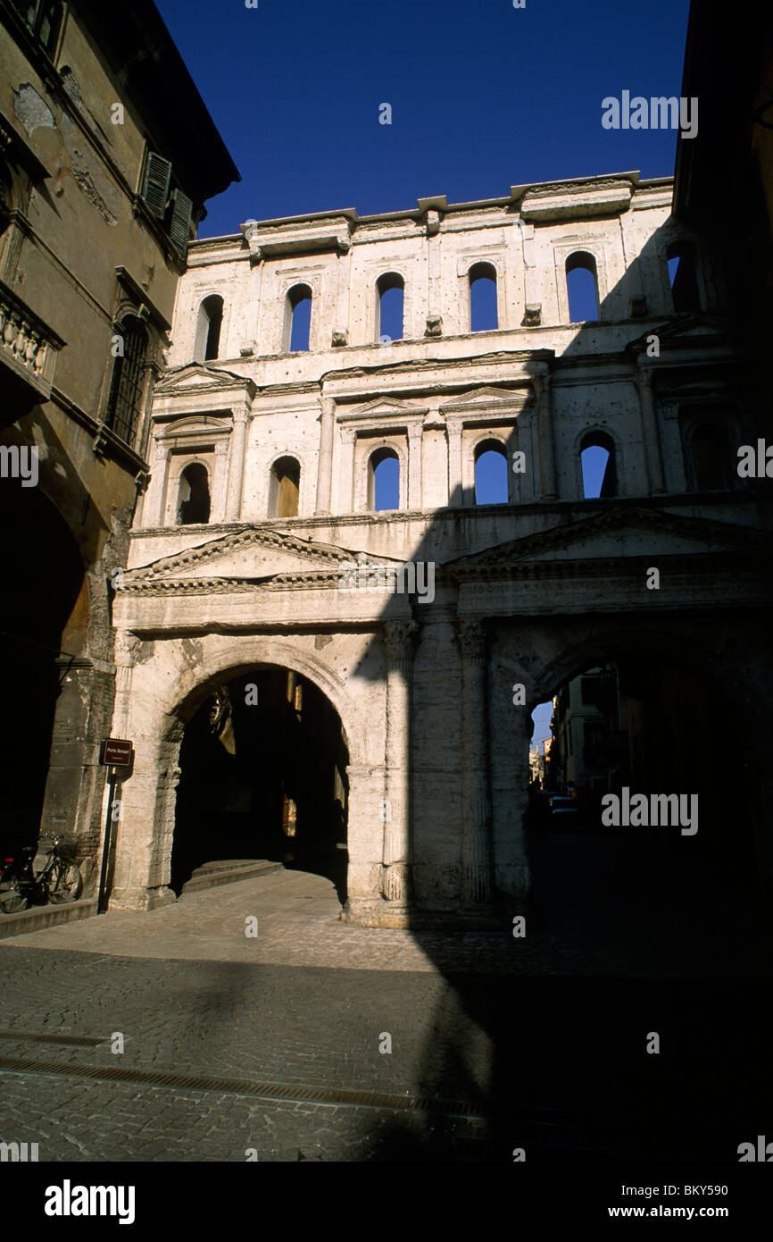 Old roman gate of porta dei borsari hi-res stock photography and images ...
