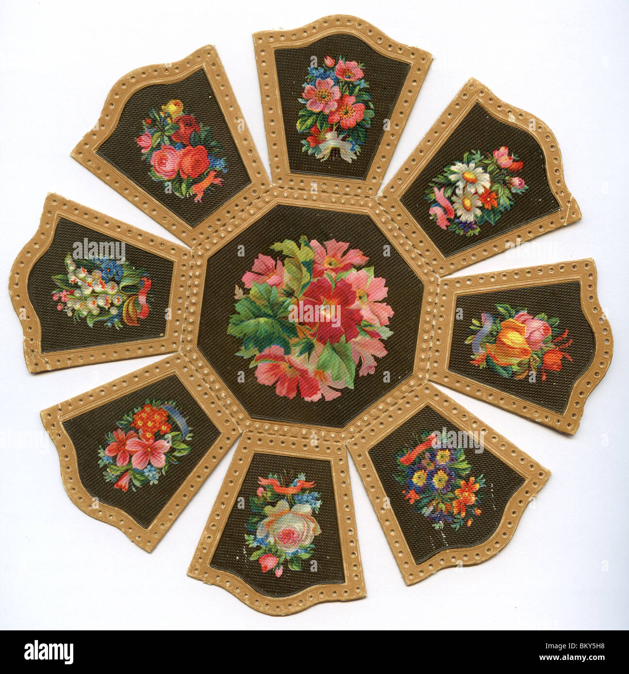 Primulas, Roses, Lily of the Valley and Ranunculus Stock Photo - Alamy