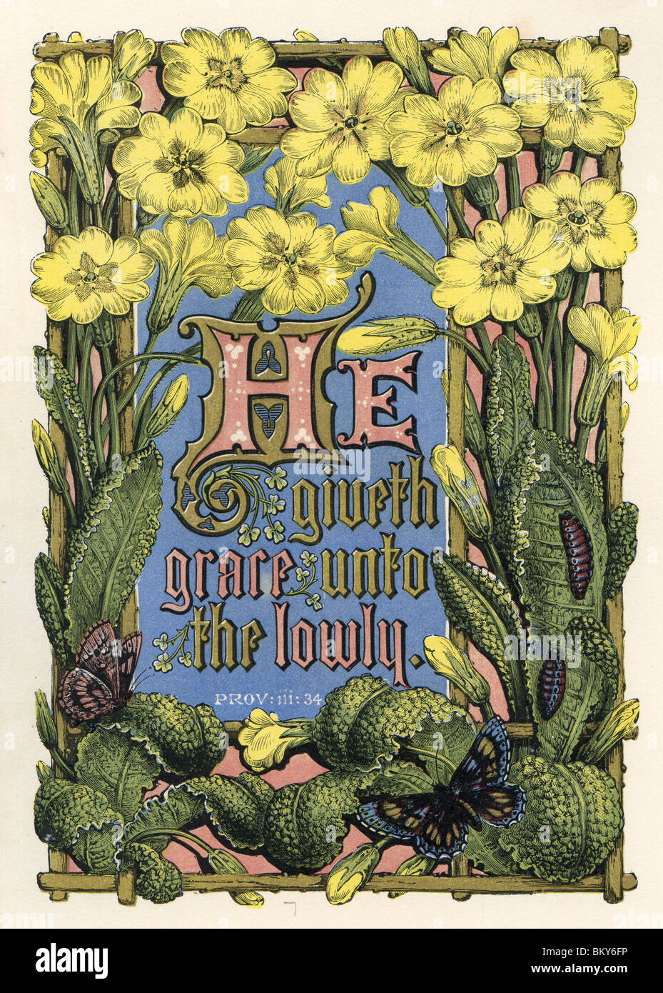 Religious Art with Yellow Flowers Stock Photo - Alamy